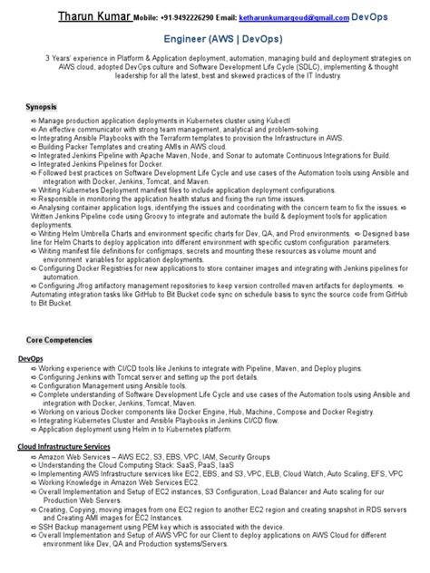 Tharun Kumar Goud Pdf Cloud Computing Amazon Web Services