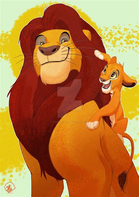 Simba And Mufasa By Sasamaru Lion On Deviantart