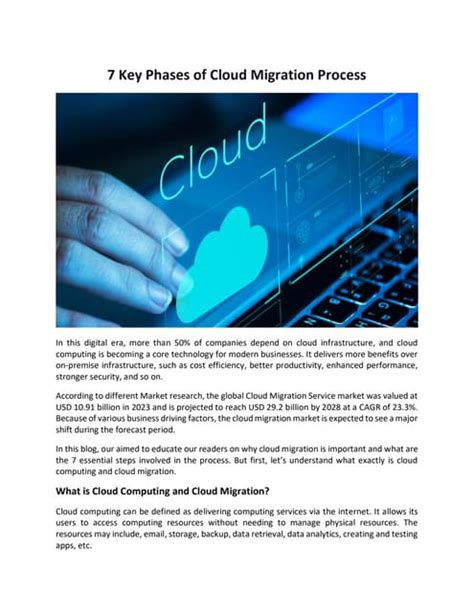 7 Key Phases Of Cloud Migration Processpdf