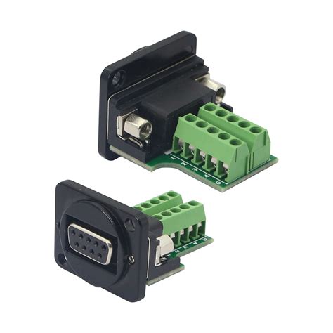 GetUSCart QIANRENON DB9 Panel Mount Terminal RS232 Serial To Terminal