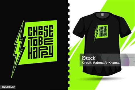 인용 인쇄 T 셔츠 패션 의류 포스터 및 상품에 대한 행복 트렌디 한 타이포그래피 수직 디자인 템플릿으로 선택 0명에 대한 스톡 벡터 아트 및 기타 이미지 Istock