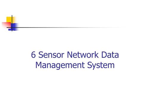 PPT Data Management In Sensor Networks PowerPoint Presentation ID