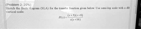problem220 sketch the bode diagram sla for the transfer function given