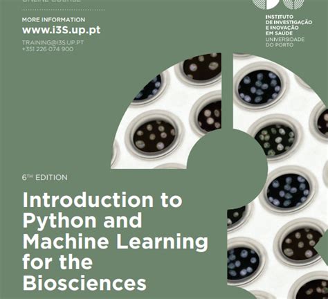 introduction to python and machine learning for the biosciences 6th