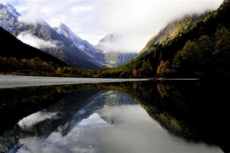 【四川米亚罗—毕棚沟生态旅游公园摄影图片】毕棚沟生态旅游公园风光摄影晚霞太平洋电脑网摄影部落