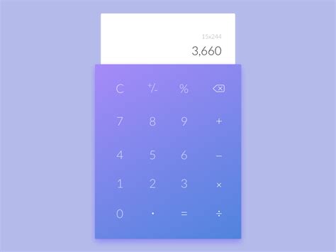 Daily Ui 004 Calculator By Cupi Wong On Dribbble