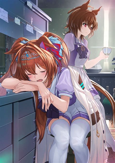 Daiwa Scarlet And Agnes Tachyon Umamusume Drawn By Nabesaori Danbooru