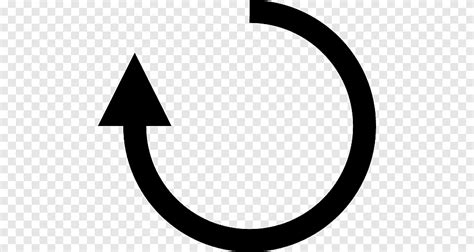 Clockwise Arrow Relative Direction Arrow Text Monochrome Png PNGEgg