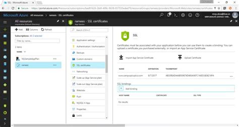Adding SSL Certificate To Azure Web Apps