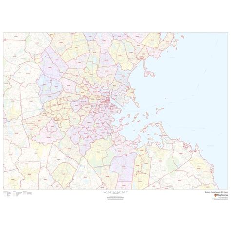 Boston Massachusetts Zip Codes Stanfords