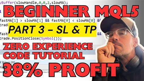 Beginner Mql5 Trading Bot Code Moving Average Part 3 Algotrading Stockmarket Youtube