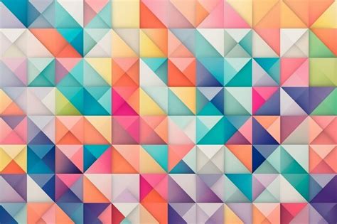 Premium Photo Colorful Gradient Geometric Mosaic Background