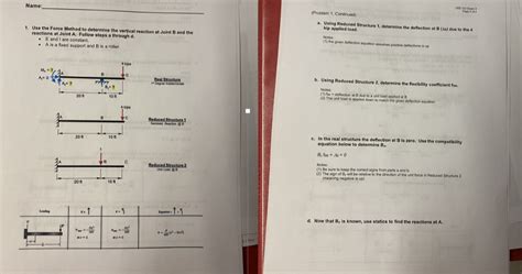 Solved Problem 1 ﻿continuod A ﻿using Reduced Structure 1