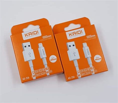 Representante Oficial Dos Produtos Kaidi No Brasil Cabo USB Para Tipo C Kaidi KD 25C 100cm