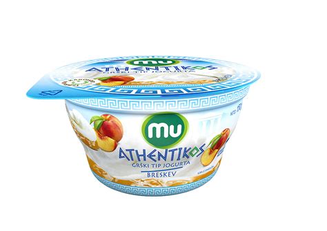Mu Athentikos Jogurt Breskev Ljubljanske Mlekarne