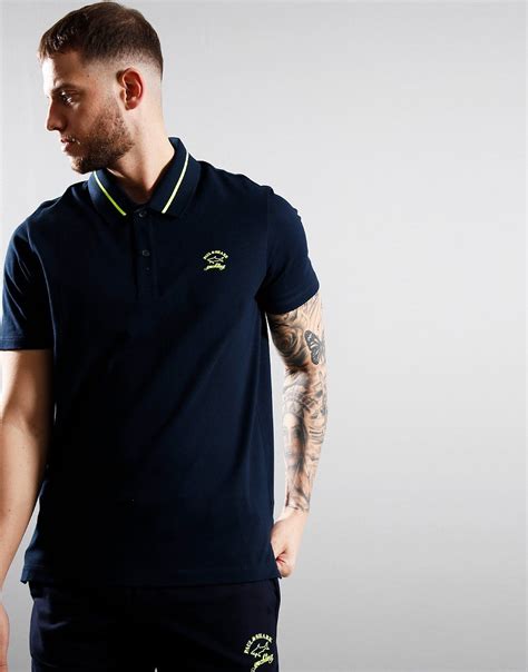 Paul & Shark Contrast Polo Shirt Blue - Terraces Menswear