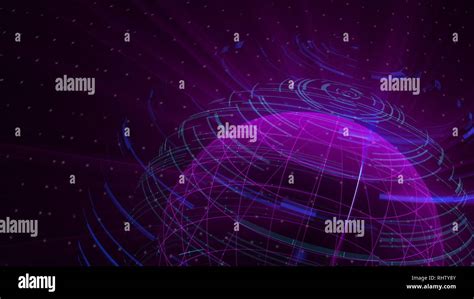 Glass Globe Distortion Digital Background Loop Abstract 3d Render