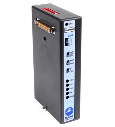 Ecg Electrocardiogram Amplifier Ecg100c Research Biopac