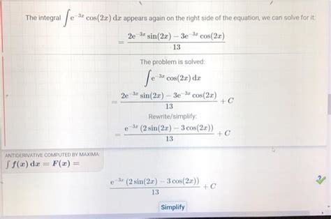 Solved For This Calculus 2 Practice Problem I Understand Chegg Com