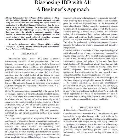 Sandhya Pandey On Linkedin I Am Excited To Share My Research Report Diagnosing Ibd With Ai A