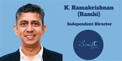 K Ramakrishnan Joins The Script Room As Independent Director