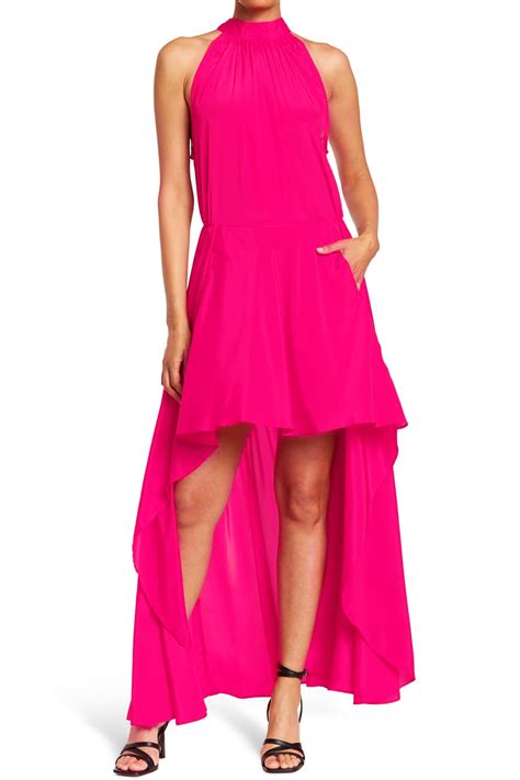 Solid Dress Designer High Low Dress Womens High Low Dress
