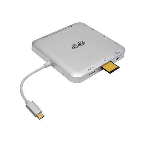 Tripp Lite Usb C Laptop Docking Station W Mdp Hdmi Vga Gbe K Hz Thunderbolt Usb A Pd