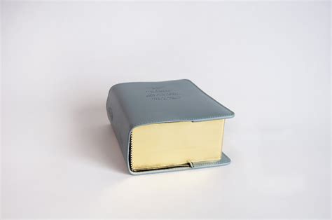 Blue Regular Size Lds Quad Leather Scripture Cover Lds Scripture Cover