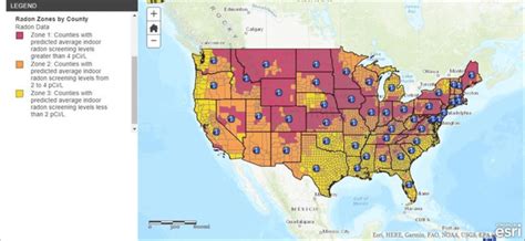 Epa Radon Map S Hussaini 2020 Source Epa 2019 Based On Epa Radon