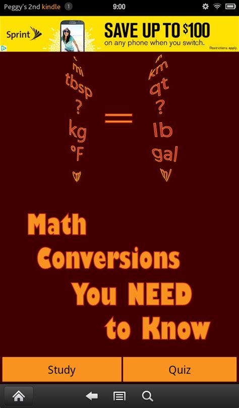 math conversions you need to know app on amazon appstore