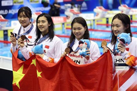 游泳世锦赛女子4x200米自由泳接力：中国队摘铜 搜狐大视野 搜狐新闻