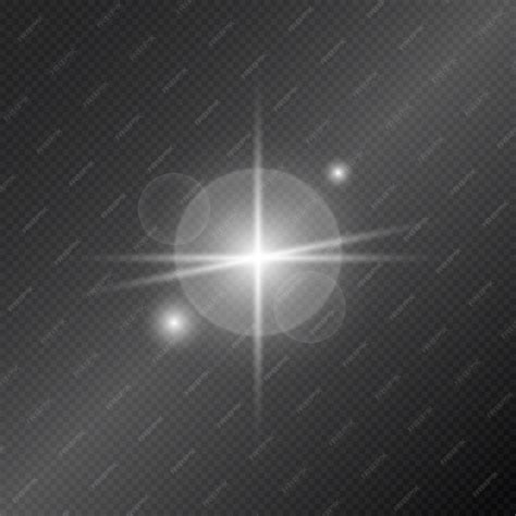 Premium Vector Realistic Lighting Light Beam Glare Glow On A Dark