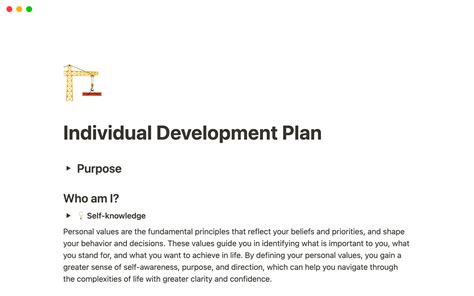 6 Excellent Development Plan Templates For Professionals