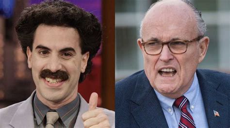 Rudy Giuliani Caught With Hand Down Pants During New Borat Stitch Up