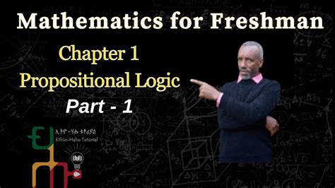 mathematics chapter 1 part 1 propositional logic and set theory