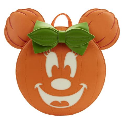 Disney Minnie Mouse Pumpkin Glow Face Mini Backpack The Vintage