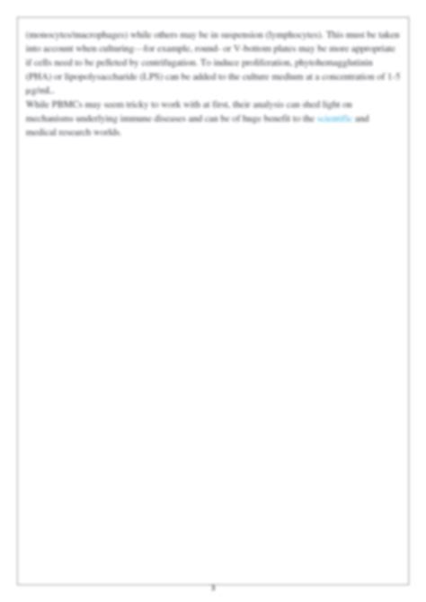 Solution Peripheral Blood Mononuclear Cells Studypool