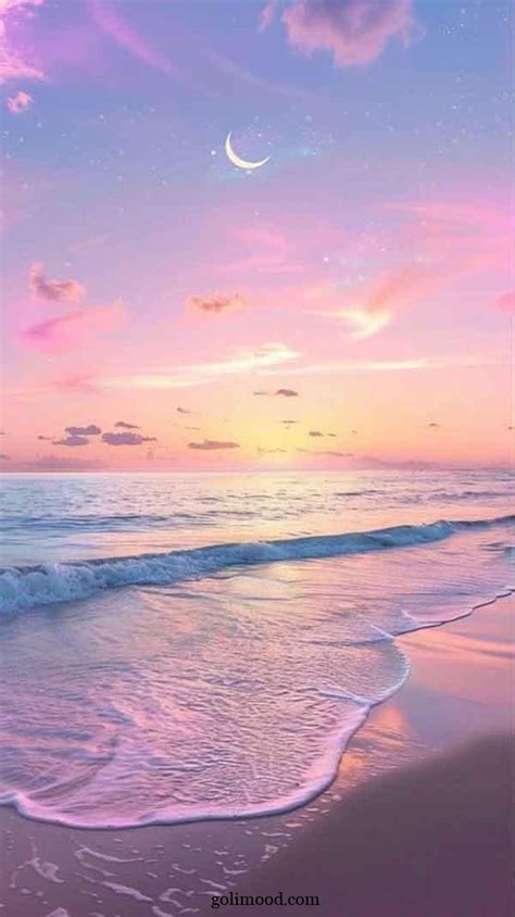 یه آرامش خاصی تو این عکس دریا برای پروفایل 2024 هستش که نگو غروبش روزش