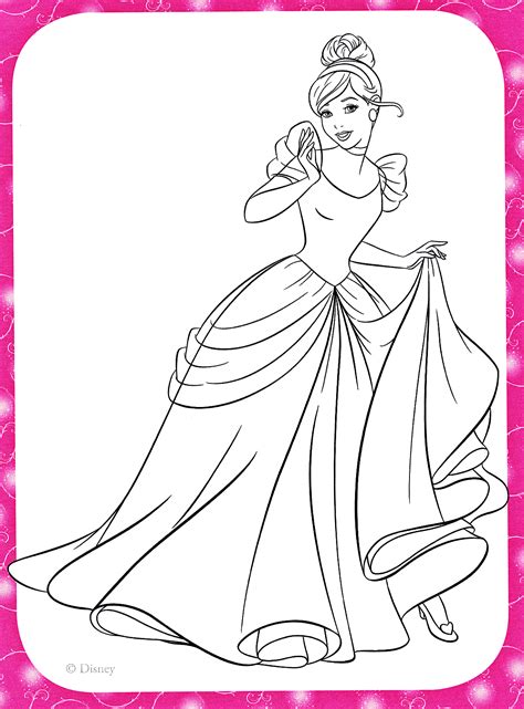 Disney Cinderella Coloring Pages Free Printable Templates