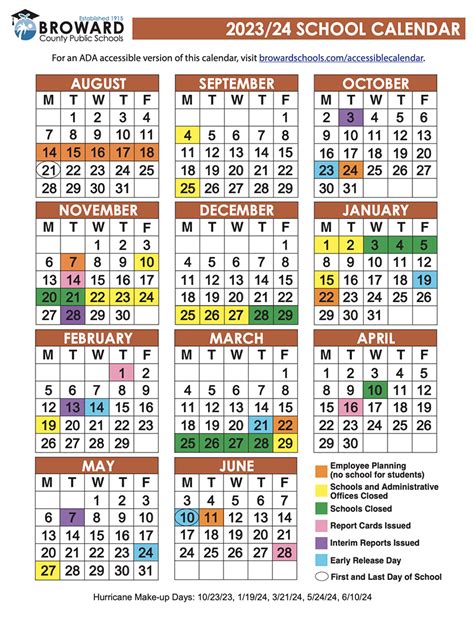 023 And 2024 School Calendar Bcps Zarla Kathryne