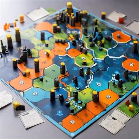 Urban Planning Board Game Map With Premium Ai Generated Image