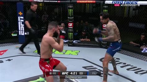 Ufc Fight Night Vegas 86 Nocaut Fulminante De Dan Ige Demostrando Su