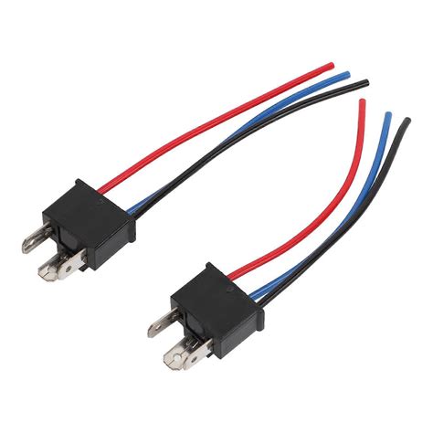 2pcs H4 Male Socket Connection Line Cable Headlight Socket Headlight