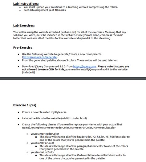 Solved Lab Instructions You Must Upload Your Solutions To Chegg