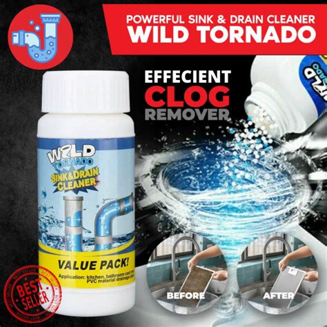 Wild Tornado Sink And Drain Cleaner Pangtanggal Ng Bara Sa Lababo Clog