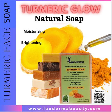 Turmeric Moisturizing And Brightening Face Soap Lauderma