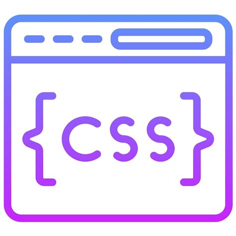 Premium Vector Css Vector Icon Illustration Of No Code Iconset
