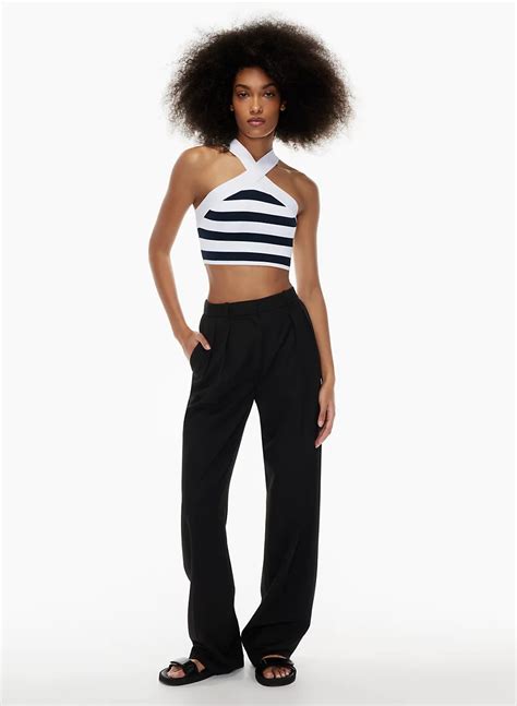 Babaton Sculpt Knit Criss Cross Cropped Tank Aritzia Intl