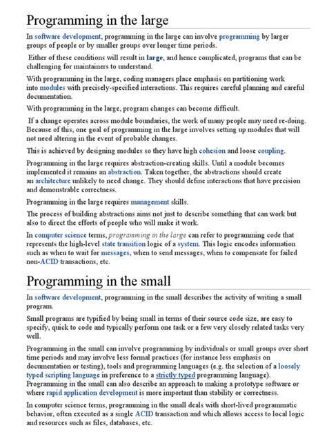 1small Vs Large Scale Pdf Computer Programming Information Technology