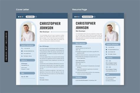 Premium Vector CV Resume Web Developer V2